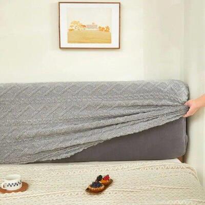 Luxury Elastic All-inclusive Bed Headboard Cover Velvet