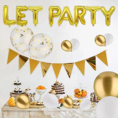 94pcs Set Latex Balloon Foil Balloon For Birthday Party