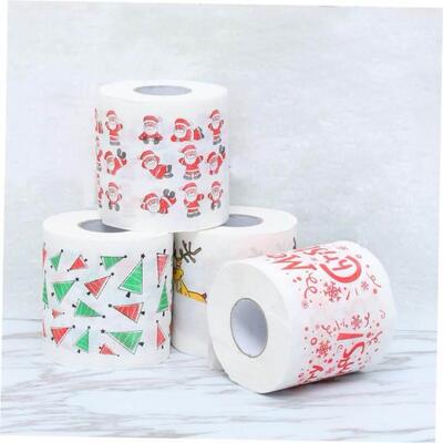 Christmas Pattern Series Roll Paper Christmas Decorations