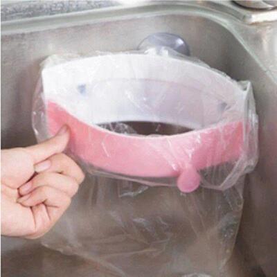 Wall Mounted Garbage Bag Spreading Clip Simple Garbage Can