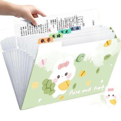 A4 A4 File Folder Briefcases 8 Grids Organizer Test Paper