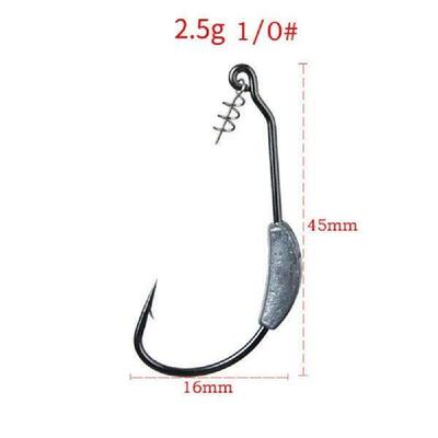 Exposed Jig Crank Head Barbed Hook 2g 3g 4g 5g 7g Crank