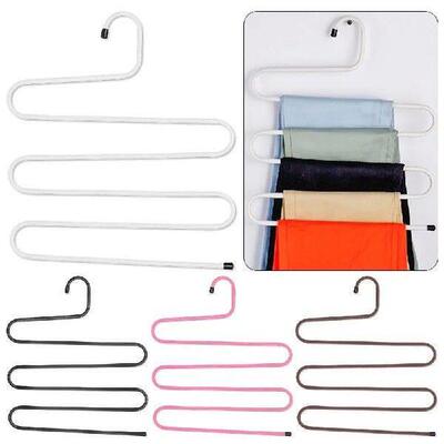 5 Layer Stainless Steel Clothes Organizer Household