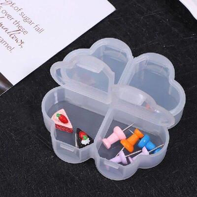 Portable Plastic Pill Storage Box With Independent Opening