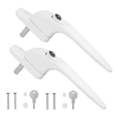 2Pcs Lockable Window Handle With Key Child Safety Window