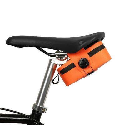 Waterproof Bicycle Saddle Bag W/ Rotating Lacing Under Seat