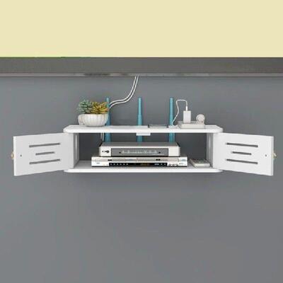 Wifi Router Storage Box Cable Holder Wall Mounted Support
