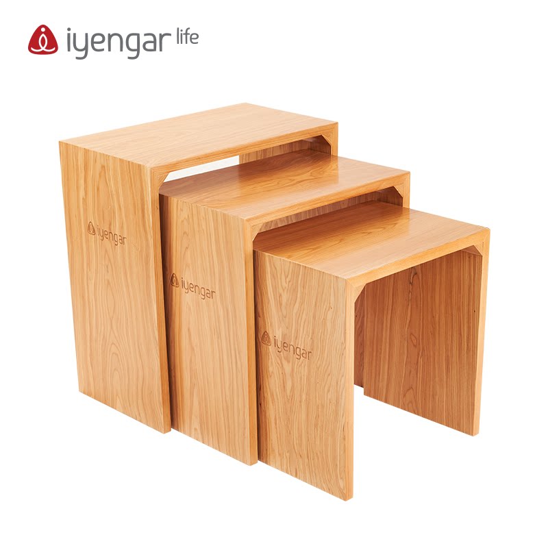 艾扬格瑜伽犁式盒实木支撑伸展开肩辅具加固直角箱凳iyengarlife