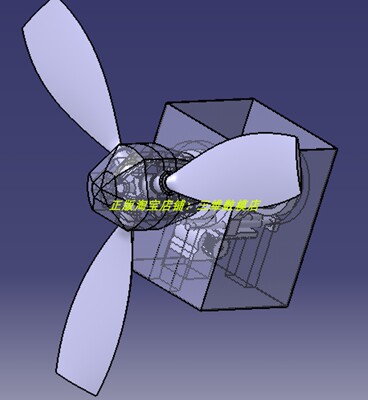 风力涡轮发电机可调扇叶Catia含参DMU运动画仿真3D三维几何数模型