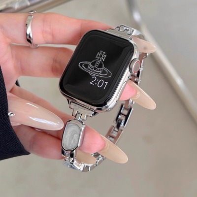 学长家鎏金金属链表带女款小香风