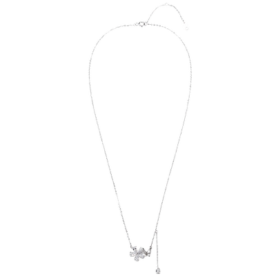 XXOFF蝶恋之梦幸运草闪钻女项链