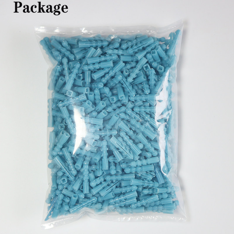4mm塑料膨胀管直通胶塞膨胀螺丝绿色环保胶粒墙塞涨塞自攻螺丝膨