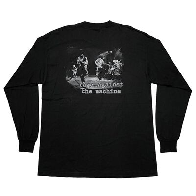 240g！罕见重磅破洞tee！90s Rage Against the Machine长袖T恤