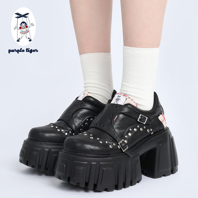 木偶家少女厚底鞋百搭学院风