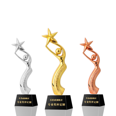 舞蹈金属奖杯定做水晶创意儿童