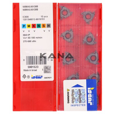 正品伊斯卡 螺纹刀片 16ERM 16IRM AG60/AG55/A60/G60/G55  IC908