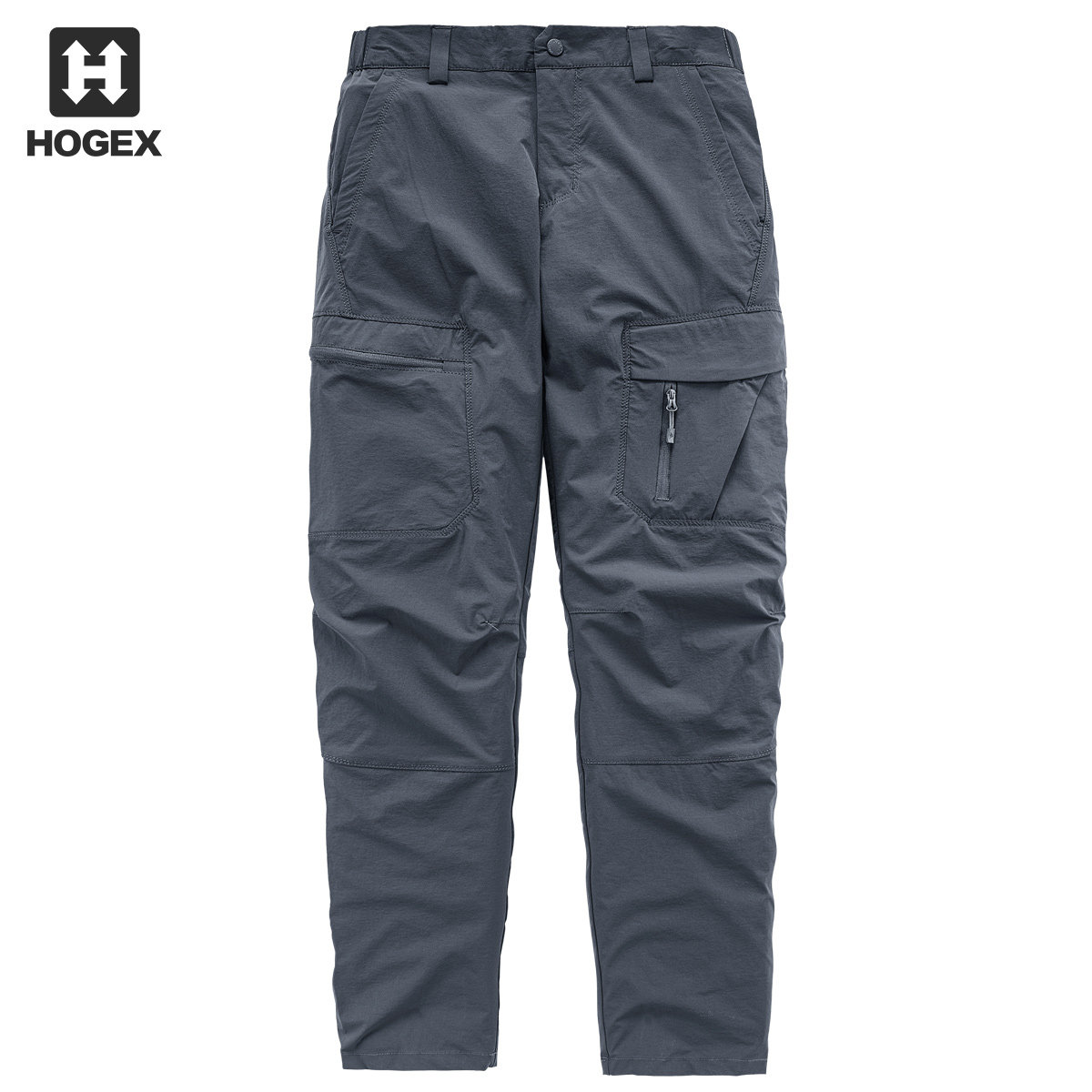 HOGEX工装裤男潮牌宽松直筒速干裤夏季薄户外机能风运动冲锋裤子_虎窝淘