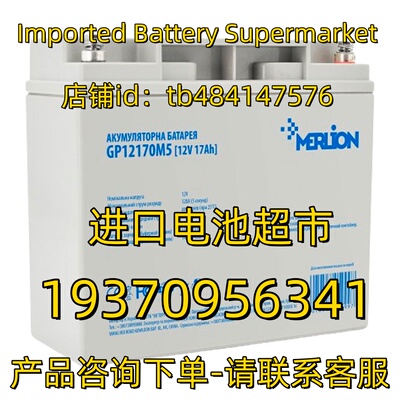 MERLION蓄电池 GP12170M5 12V17AH 免维护电池
