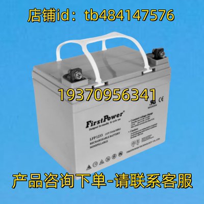 Firstpower蓄电池 Firstpower LFP1233 12V33AH/20HR 一电 电池