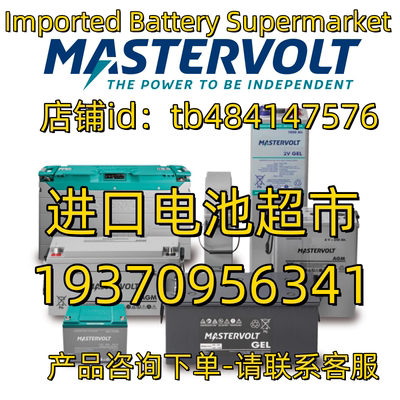 mastervolt蓄电池MVG 12V25 55 90 100 170 250AH 2V AGM GEL电池