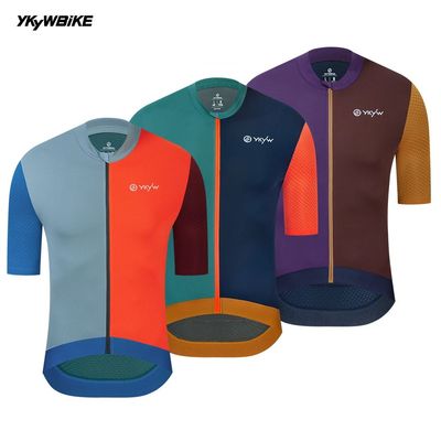 YKYWBIKE Cycling Jersey for Men Colorful Fashionable Bicycle