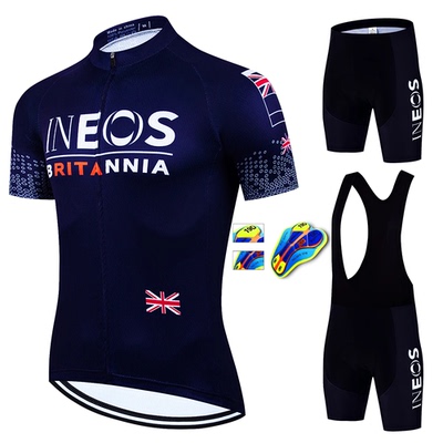 INEOS Summer Man Cycling Clothes for Men Bicycle Jersey Sets