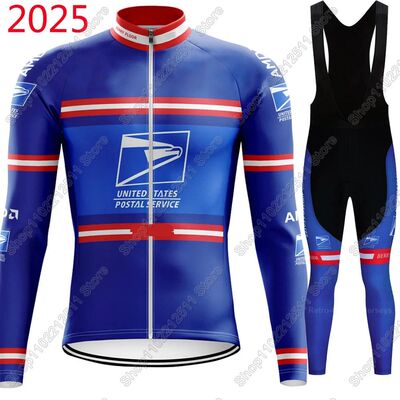 USA-Postal Team 2025 Cycling Jersey Set Clothing Suit Mens S