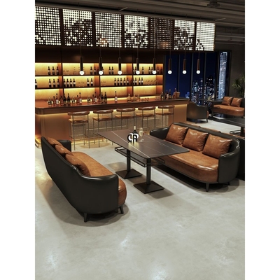 酒吧卡座沙发咖啡店西餐厅桌子清吧音乐餐吧小酒馆餐桌椅组合商用