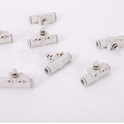 优铂利新款管道节流阀AS1002F-04A/06A AS2052F-08A直通调速接头