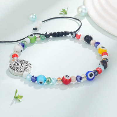 Fashion Handwoven Bracelet for Woman Men Lucky Blue Evil