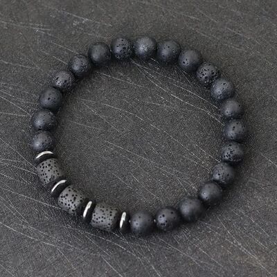 New Novel Men Bracelet Natural Tiger Eyes Volcanic Rock