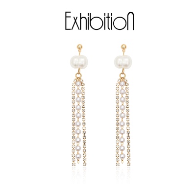 exhibition流苏耳环潮女无耳洞