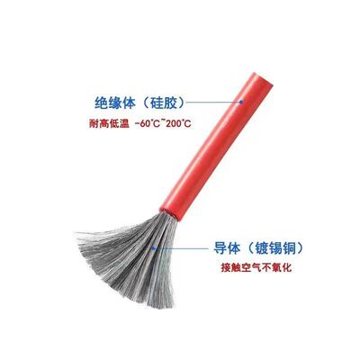 超软耐高温矽胶线16 14 11 10 8 7 6AWG平方航模新能源汽车锂电池