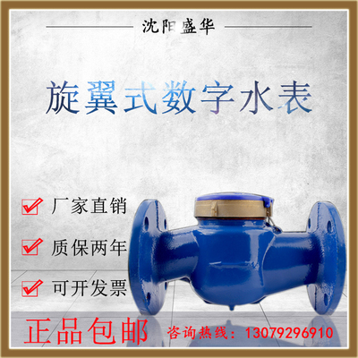 水平旋翼式法兰水表DN50DN6580DN100DN125 DN150 DN300 防滴漏水