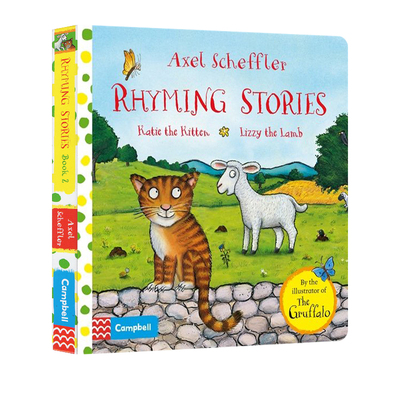 英文原版 Rhyming Stories: Katie the Kitten and Lizzy the La 儿童启蒙歌谣绘本图画故事书 咕噜牛作者 Axel Scheffler
