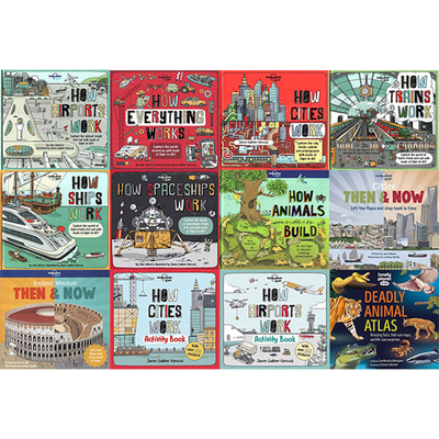 英文原版 Lonely Planet 孤独星球 儿童百科科普书 精装 How Airports Work/How Everything Works  启蒙图画书