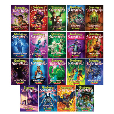 预售 英文原版 鸡皮疙瘩 斯拉皮世界 19册合售 Goosebumps Slappyworld 经典儿童恐怖冒险章节书 R.L. Stine
