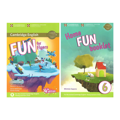 剑桥少儿英语YLE三级考试学生书含在线自学账号+练习册Fun for Flyers Student's Book with Online Home Fun Booklet 6