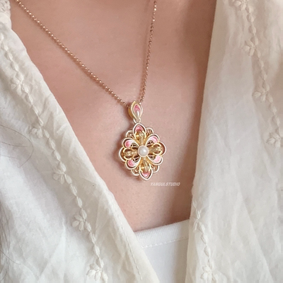 燕归梦泽国风足银999.9百搭项链