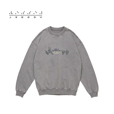 xVESSEL新款字母印花卫衣
