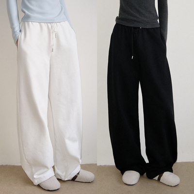 CKDH冬季显瘦阔腿裤女加绒加厚