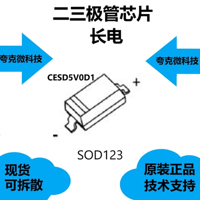 CESD5V0D1芯片现货供应，是低泄漏电流，应用于视听设备