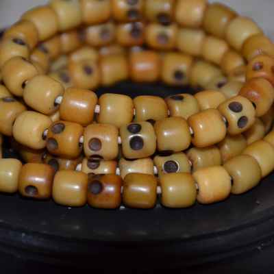 天然牦牛骨雕刻尸陀林主阿呆108颗男女文玩配饰配件diy项链散珠
