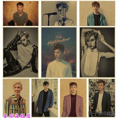 Troye Sivan 特洛耶希文欧美明星牛皮纸海报宿舍装饰画戳爷墙贴画