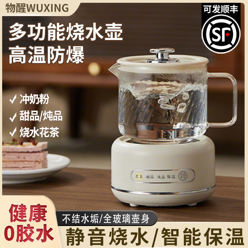 养生壶家用多功能办公室小型高硼硅玻璃迷你电热水壶煮茶器保温