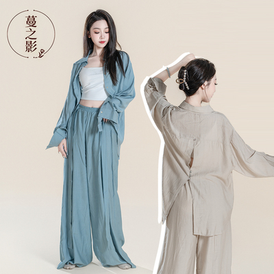 现代舞衬衫日常可穿舞蹈服上衣