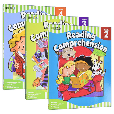 英文原版 Reading Comprehension Grade 2-4年级 小学英语阅读理解练习册3册 Flash Skills 英文版 进口英语原版书籍