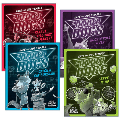 英文原版 The Underdogs 狗狗侦探系列4册 儿童侦探推理章节桥梁故事书 Shiloh Gordon 英文版 进口英语原版书籍