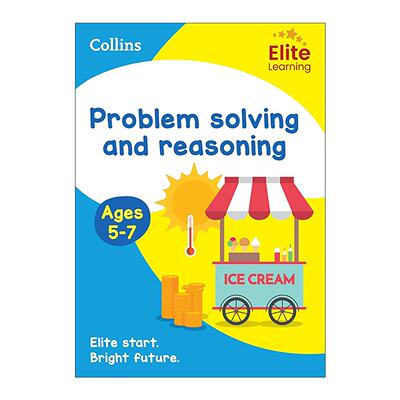 英文原版 Collins Elite Learning Problem Solving & Reasoning Ages 5-7 柯林斯儿童数学教材教辅 推理英文版 进口英语原版书籍
