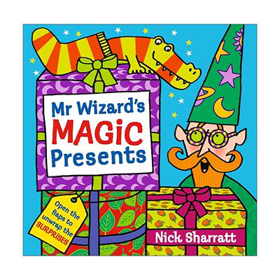 英文原版 Mr Wizard's Magic Presents 魔法师先生的魔法礼物 儿童趣味互动绘本精装 英文版 进口英语原版书籍